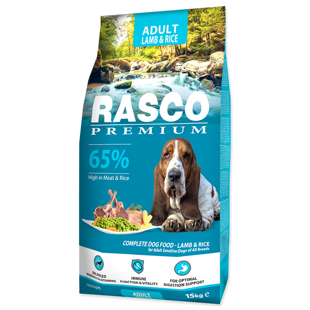 Rasco Premium Adult Lamb/Rice 15 kg od 805 Kč - Zbozi.cz