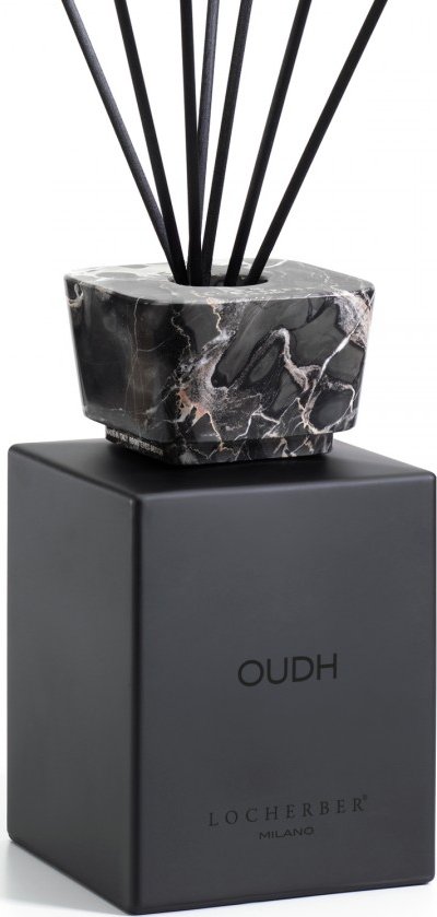 Locherber Milano Aroma difuzér s tyčinkami OUDH s víčkem z černého ...