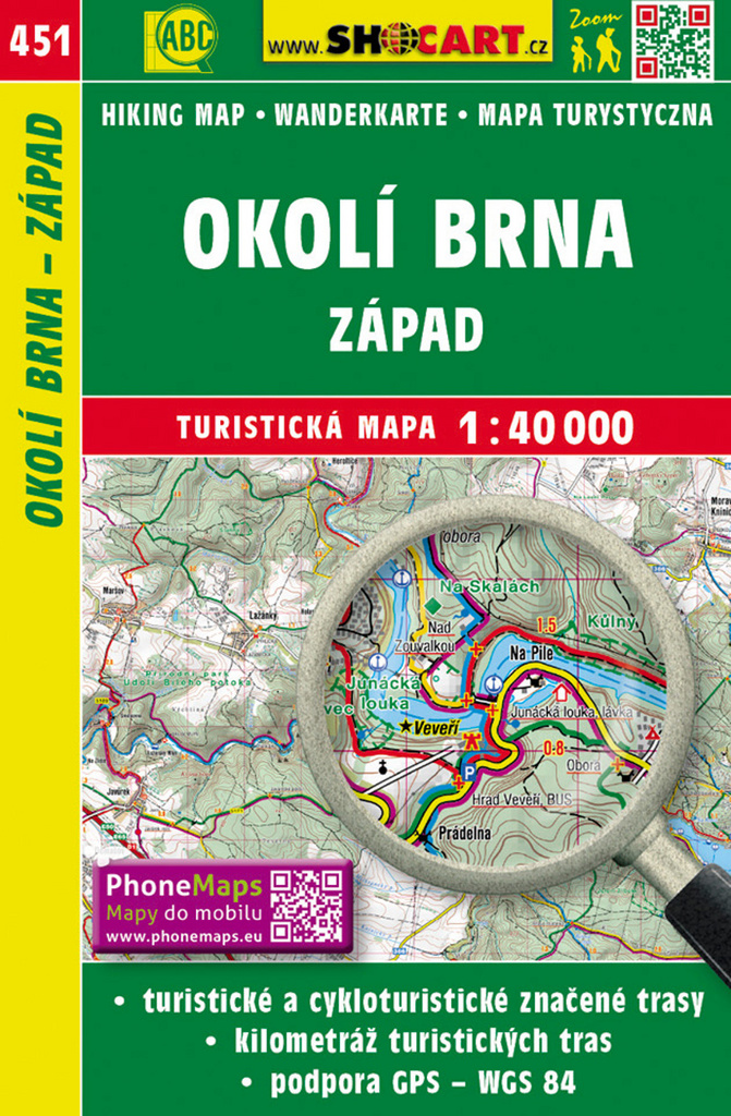 Turistická mapa: Okolí Brna západ 1:40 000 - Shocart (2017) od 151 Kč - Zbozi.cz