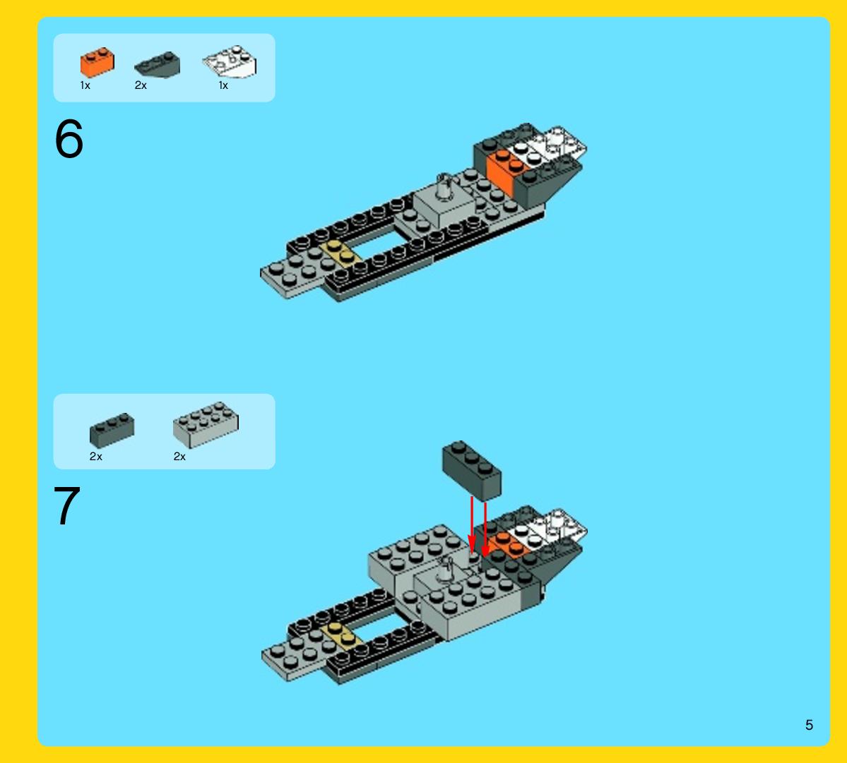 Návod na stavbu 2 LEGO Creator 7345 Dopravní helikoptéra - Zbozi.cz