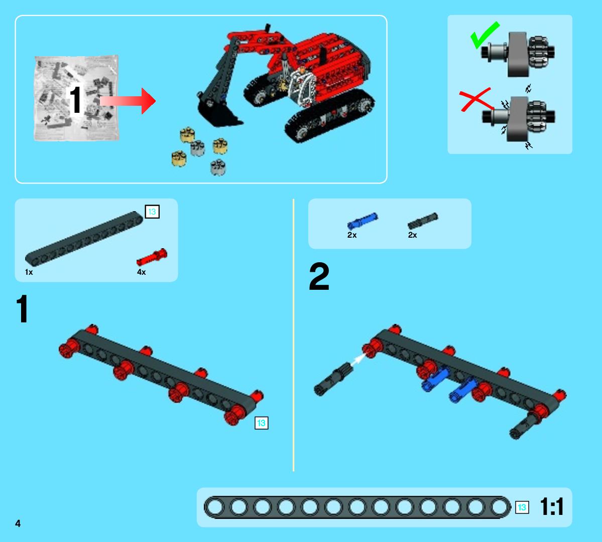 Návod na stavbu 1 LEGO Technic 42023 Stavbaři - Zbozi.cz Návod na stavbu 1 LEGO Technic 42023 Stavbaři - Zbozi.cz