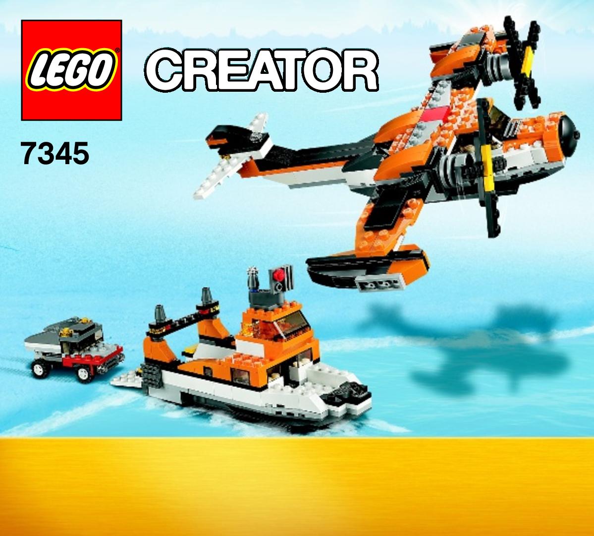 Návod na stavbu 2 LEGO Creator 7345 Dopravní helikoptéra - Zbozi.cz