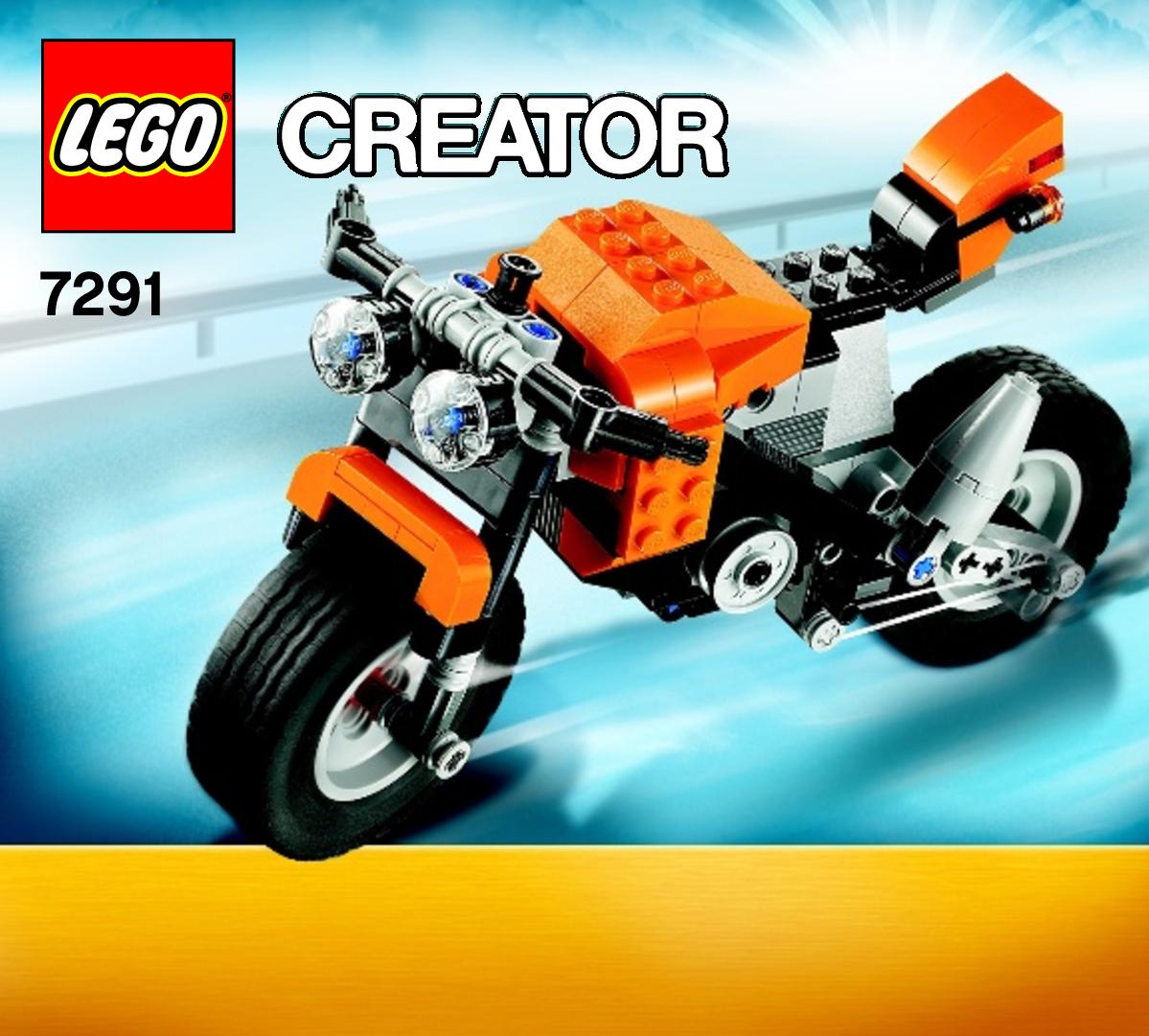 Návod na stavbu 1 LEGO Creator 3v1 7291 Silniční rebel - Zbozi.cz