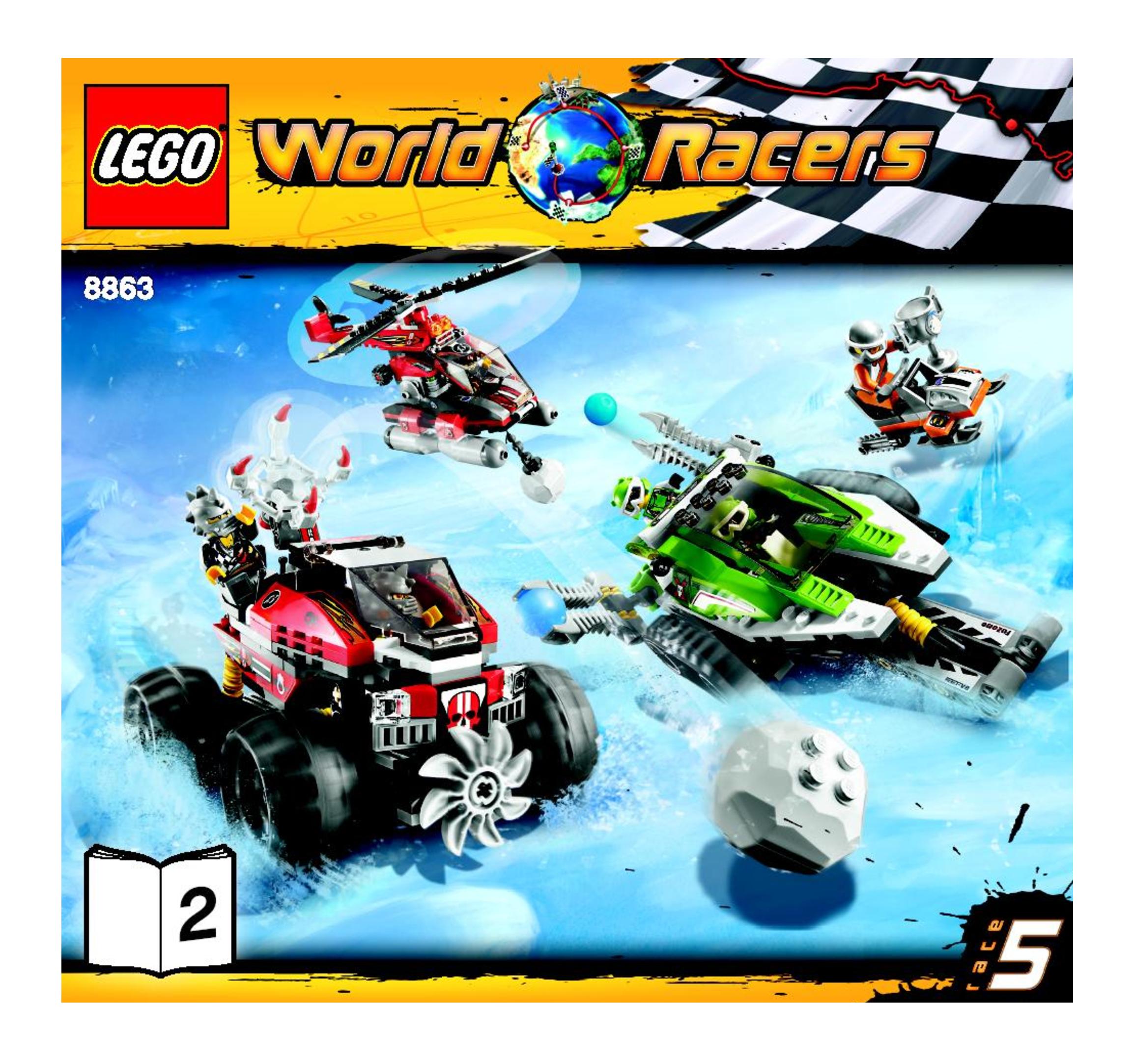 Návod na stavbu - druhá část LEGO Racers 8863 Arktický závod - Zbozi.cz