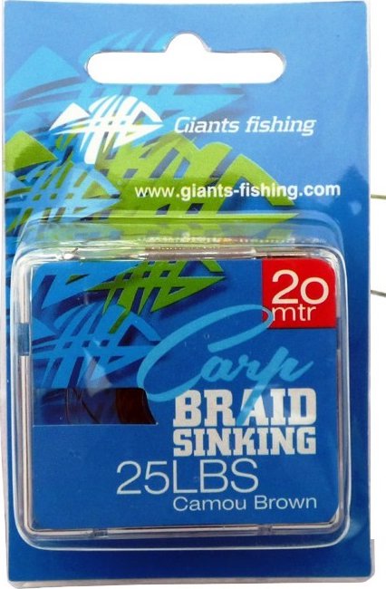Giants Fishing Carp Braid Sinking Camou Brown 25 lbs/20 m od 110 Kč ...
