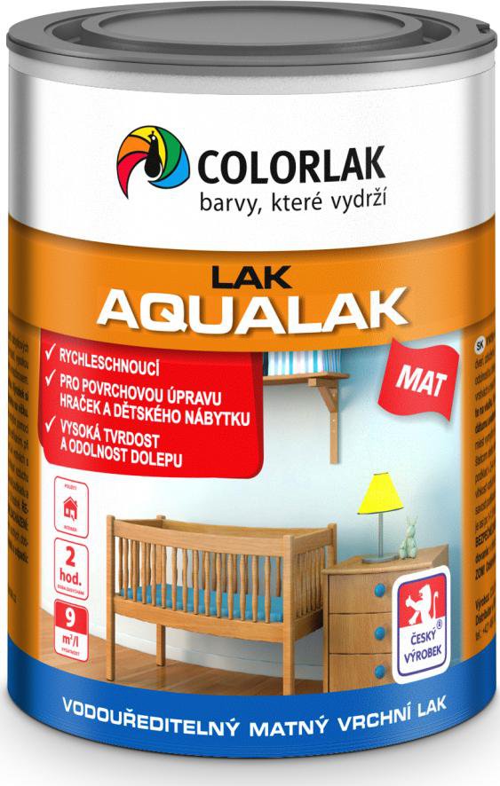 Colorlak Aqualak 0,6 l bezbarvý matný od 204 Kč - Zbozi.cz