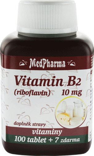 MedPharma Vitamín B2 10 mg 107 tbl. od 81 Kč - Zbozi.cz