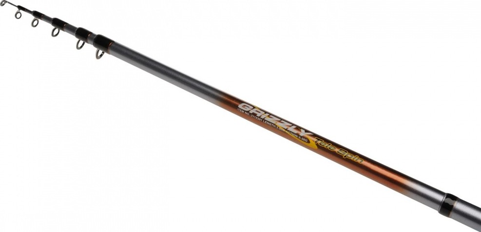 Silstar Grizzly Tele Spin Fishing Rod Silver - Zboží