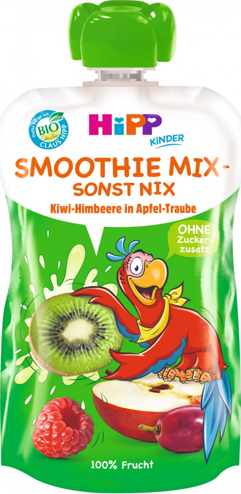 HiPP BIO Smoothie Jablko-Hrozno-Kiwi-Malina 120 ml - Zbozi.cz