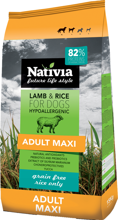 Nativia Adult Maxi Lamb & Rice 15 kg od 1 167 Kč - Zbozi.cz