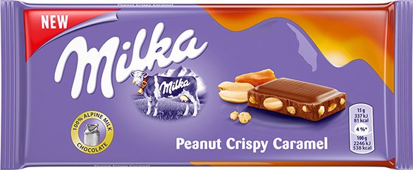 Milka Peanut Crispy Caramel 90 g od 37 Kč - Zbozi.cz