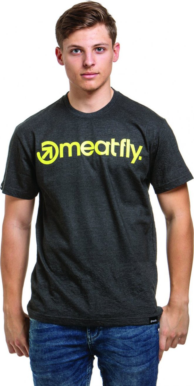 Meatfly Logo S19 A Heather Charcoal - Zbozi.cz