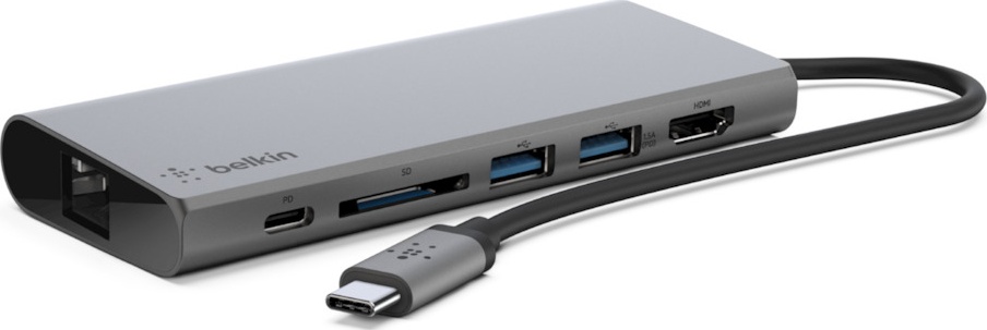 Belkin USB-C Multimedia Hub, šedý (F4U092btSGY) od 3 231 Kč - Zbozi.cz