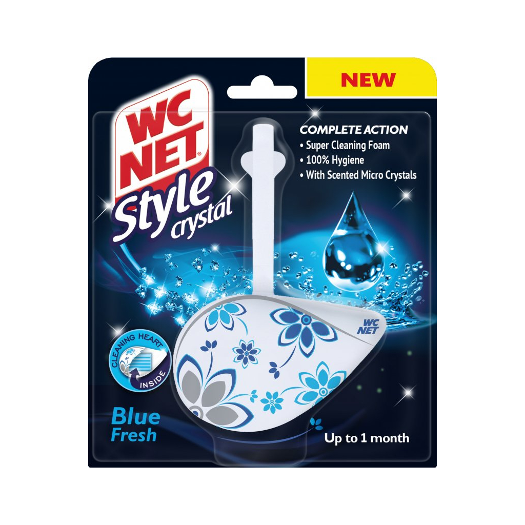 WC Net Style Crystal WC blok 36,5 g Blue Fresh - Zbozi.cz