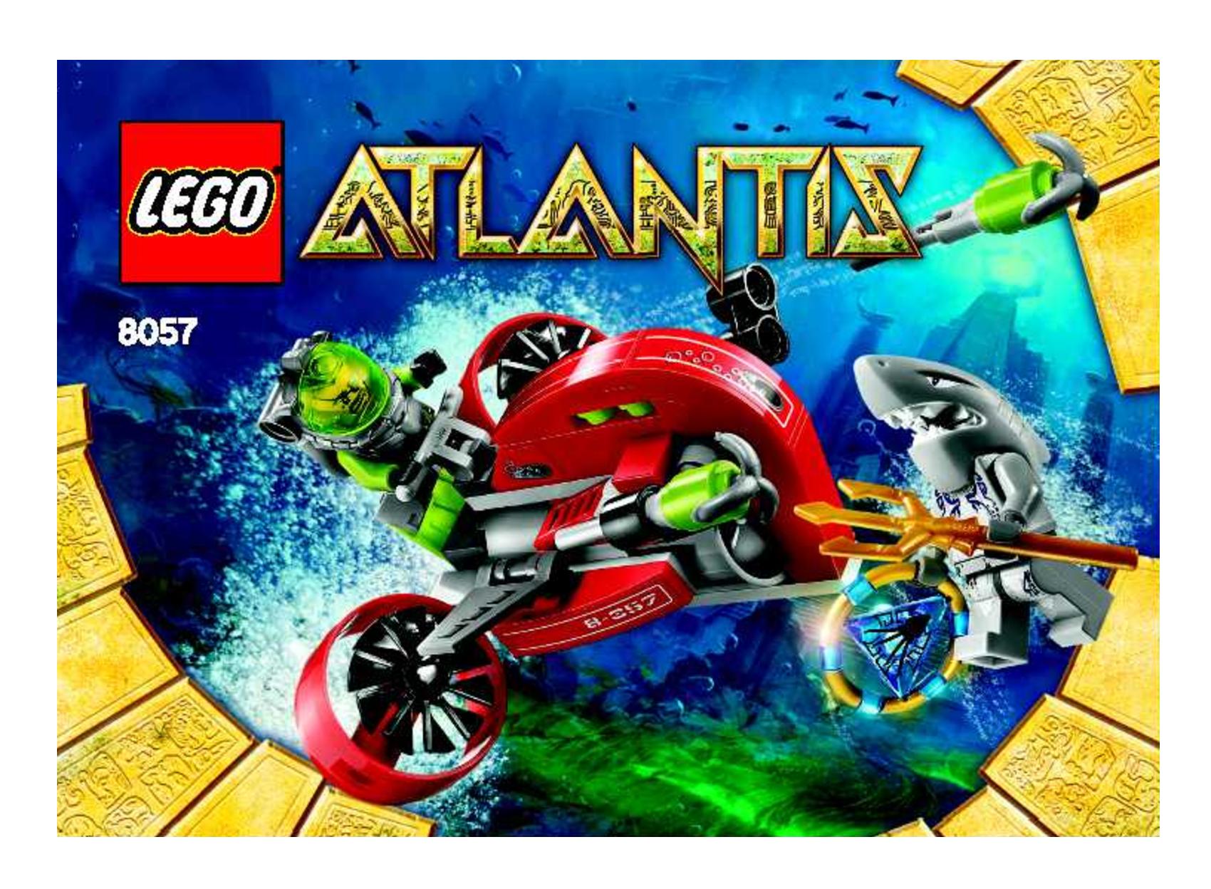 Návod na stavbu LEGO Atlantis 8057 Skútr s harpunami - Zbozi.cz