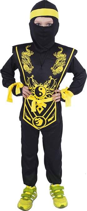 Rappa Kostým Ninja černo/žlutý od 234 Kč - Zbozi.cz