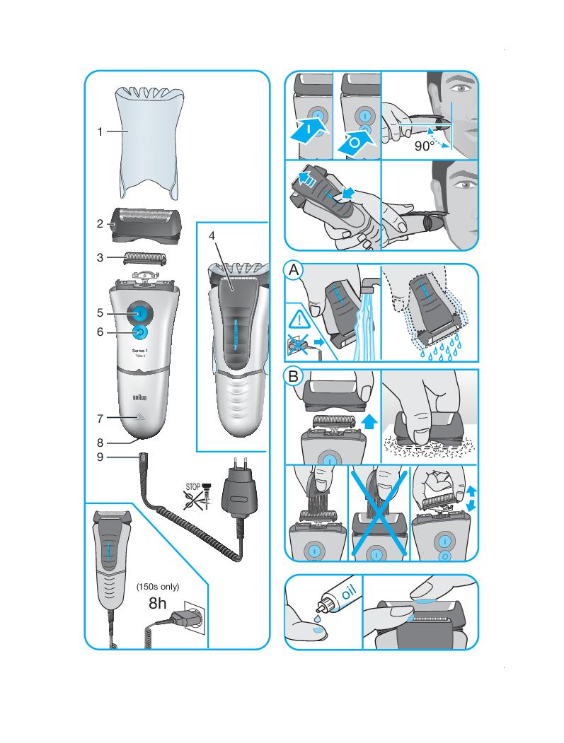 Návod na používání Braun Series 1-130s-1 - Zbozi.cz