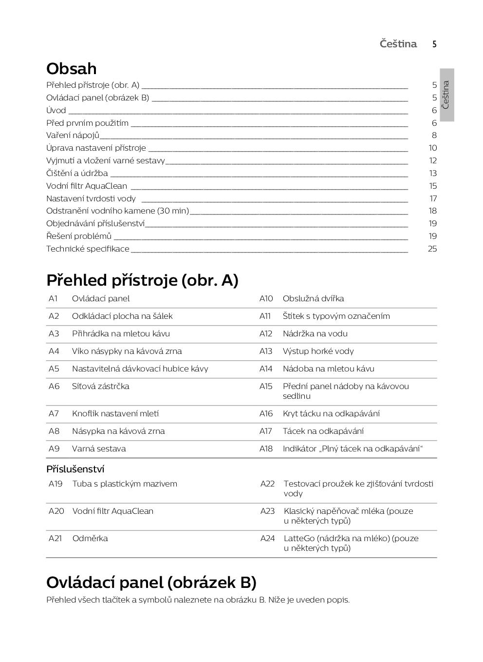 Uživatelská příručka Philips EP3241/50 - Zbozi.cz