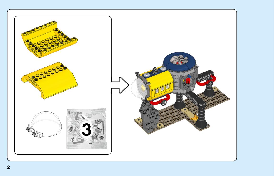 Návod na stavbu - třetí část LEGO City 60265 Oceánská průzkumná ...