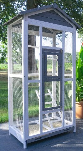 Agrofortel Voliéra pro ptáky 82 x 57 x 160 cm šedá/bílá od 4 490 Kč ...