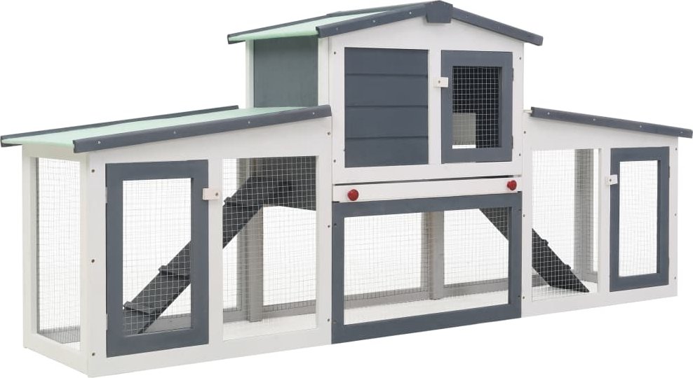 vidaXL Venkovní králíkárna 85 x 204 x 45 cm od 4 109 Kč - Zbozi.cz