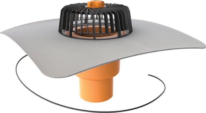 TOPWET DN 150 střešní vpusť s integrovanou PVC manžetou od 4 490 Kč ...