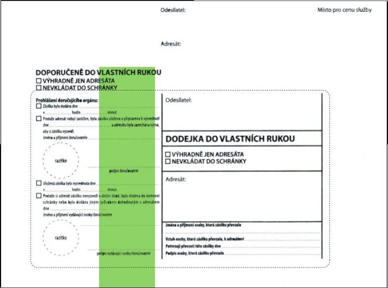 Dodejka C5 zelená samopropisovací 1000 ks od 3 763 Kč - Zbozi.cz