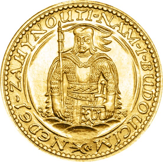 Kremnica Zlatá mince svatý Václav 1 dukát Československý 1926 3,49 g ...