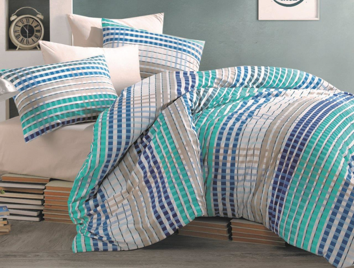 Brotex Tema Blue 240 x 220, 2x 70 x 90 cm zipový uzávěr - Zbozi.cz