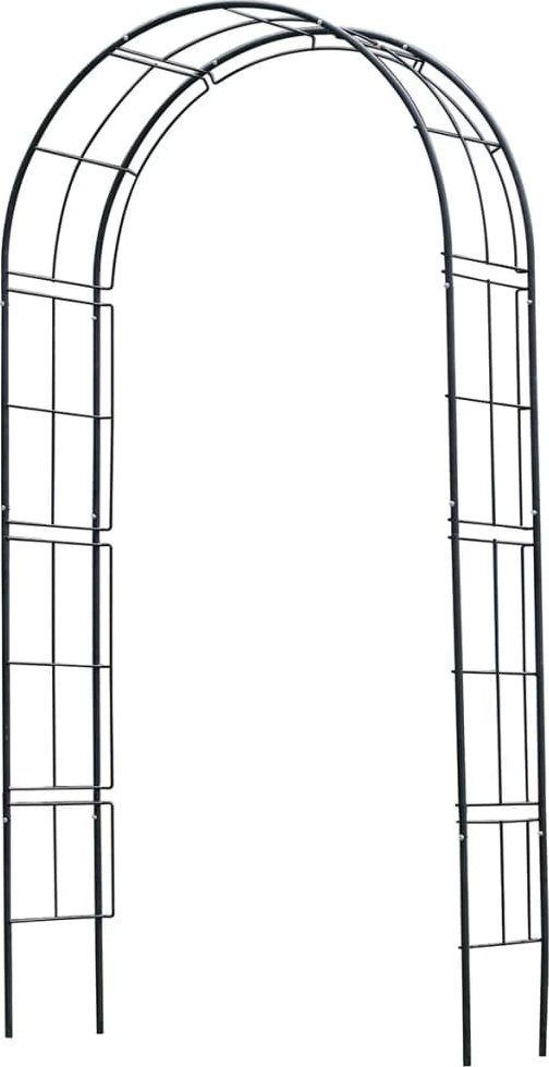 Zahradní oblouk kovový 229 x 38 x 113 cm černý - Zbozi.cz