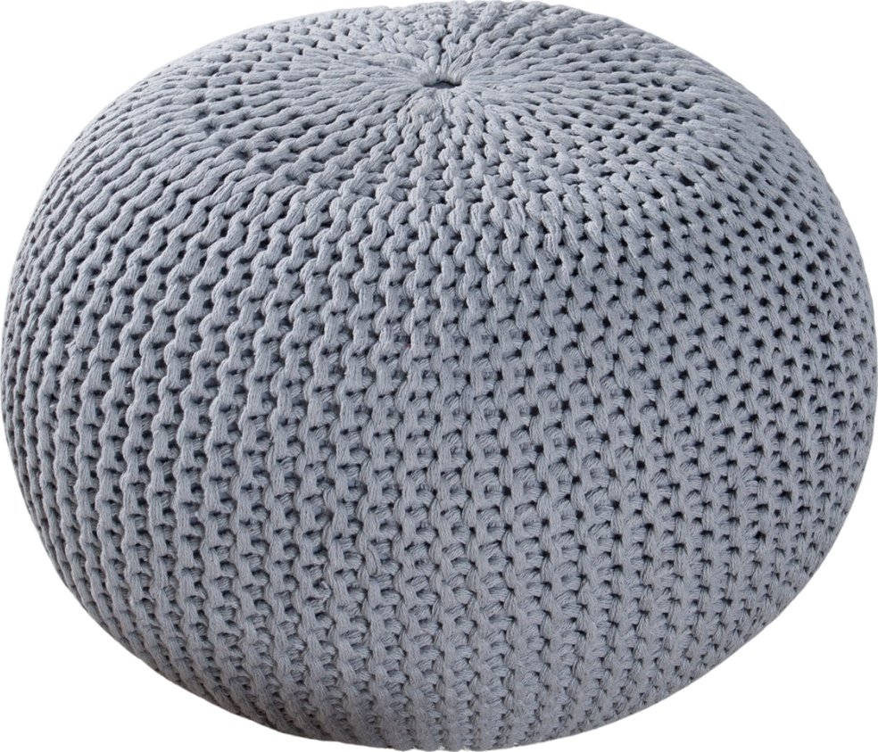 Moebel Living Fluffy 50 cm pletený puf - Zbozi.cz