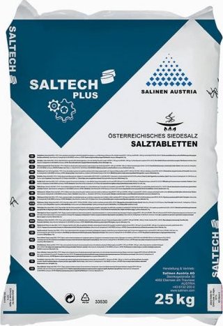Salinen Austria Saltech Plus regenerační tabletová sůl 25 kg od 299 Kč - Zbozi.cz