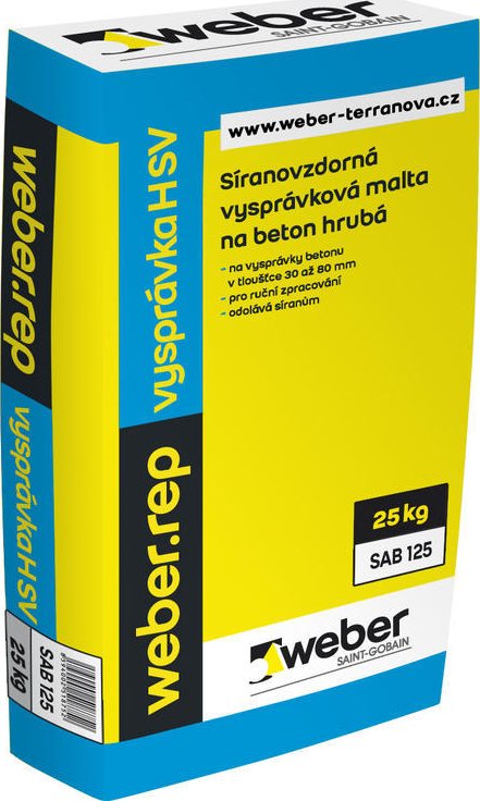 Weber Saint-Gobain Weberrep SAB 125 vysprávková malta 25 kg od 465 Kč ...