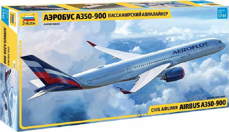 Zvezda Airbus A350-900 Aeroflot 1:144 od 884 Kč - Zbozi.cz