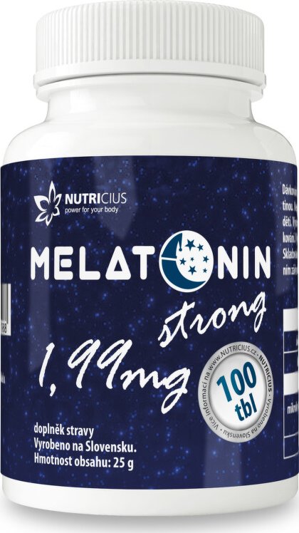 Nutricius Melatonin strong 1,99 mg 100 tbl. od 162 Kč - Zbozi.cz