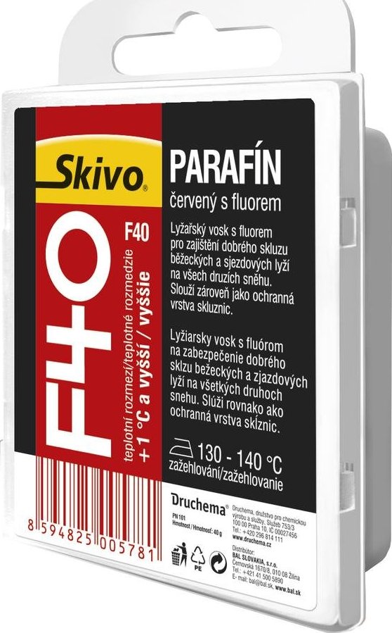 Skivo F40 parafín červený s fluorem 40 g od 128 Kč - Zbozi.cz
