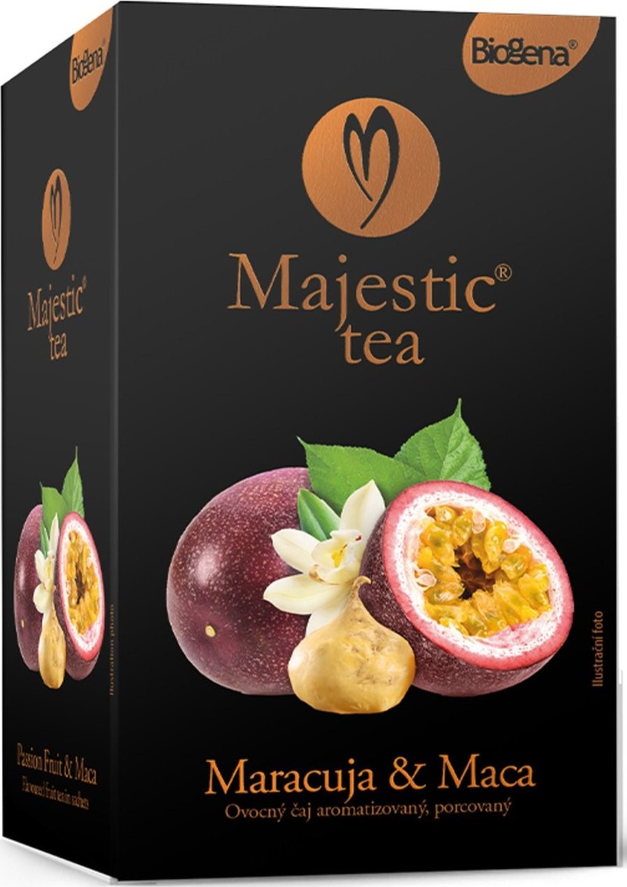 Biogena Majestic Tea Maracuja & Maca 20x 2,5 g od 71 Kč - Zbozi.cz