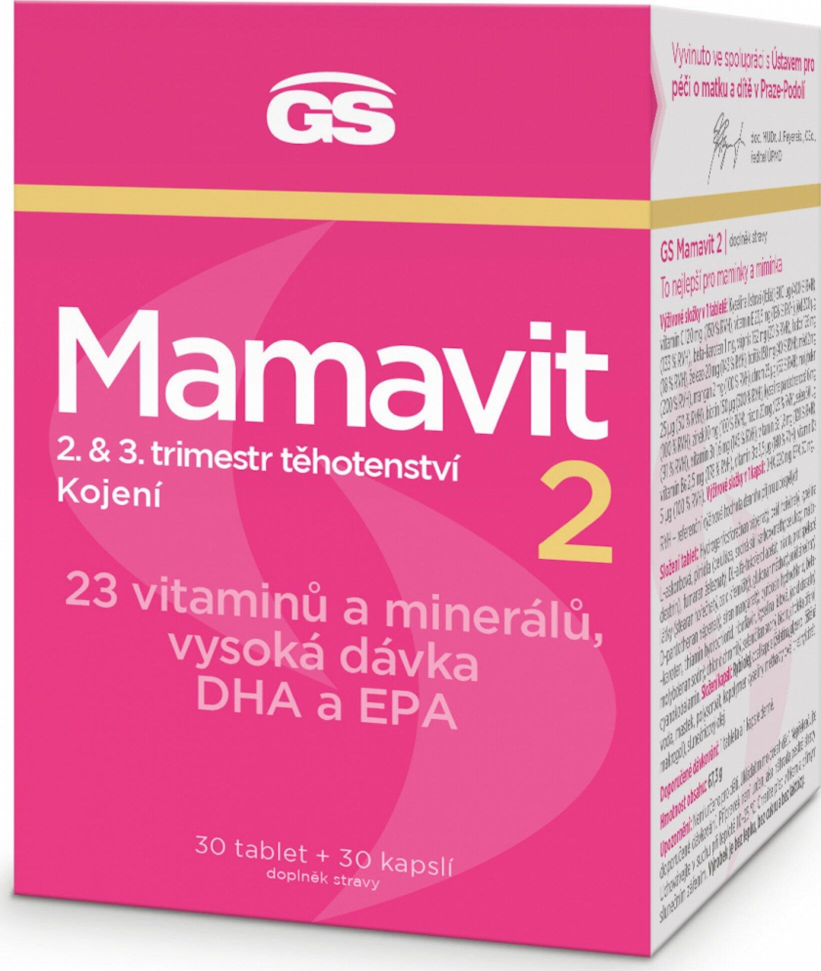 Green Swan Pharmaceuticals Mamavit 2 Těhotenství a kojení od 367 Kč ...