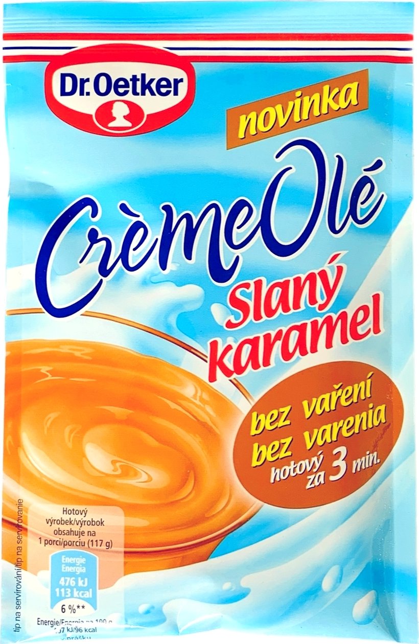 Dr. Oetker Crème Olé 53 g slaný karamel od 33 Kč - Zbozi.cz