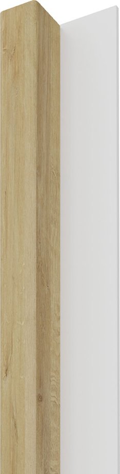 Wood Collection Linea Slim 1 bílý/dub 2650 x 54 mm od 250 Kč - Zbozi.cz