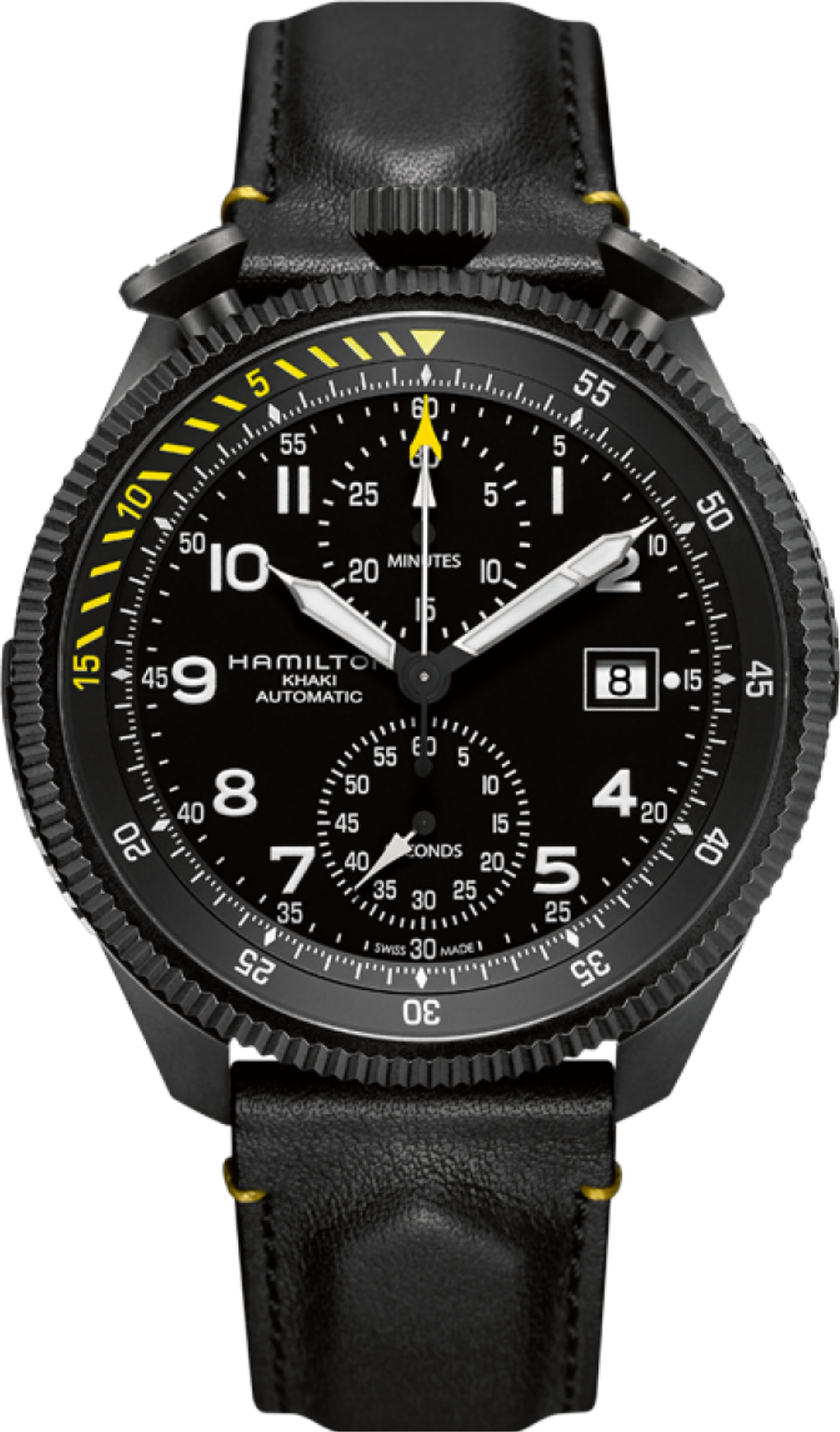 Hamilton Khaki Aviation Takeoff Auto Chrono H76786733 od 84 200 Kč ...