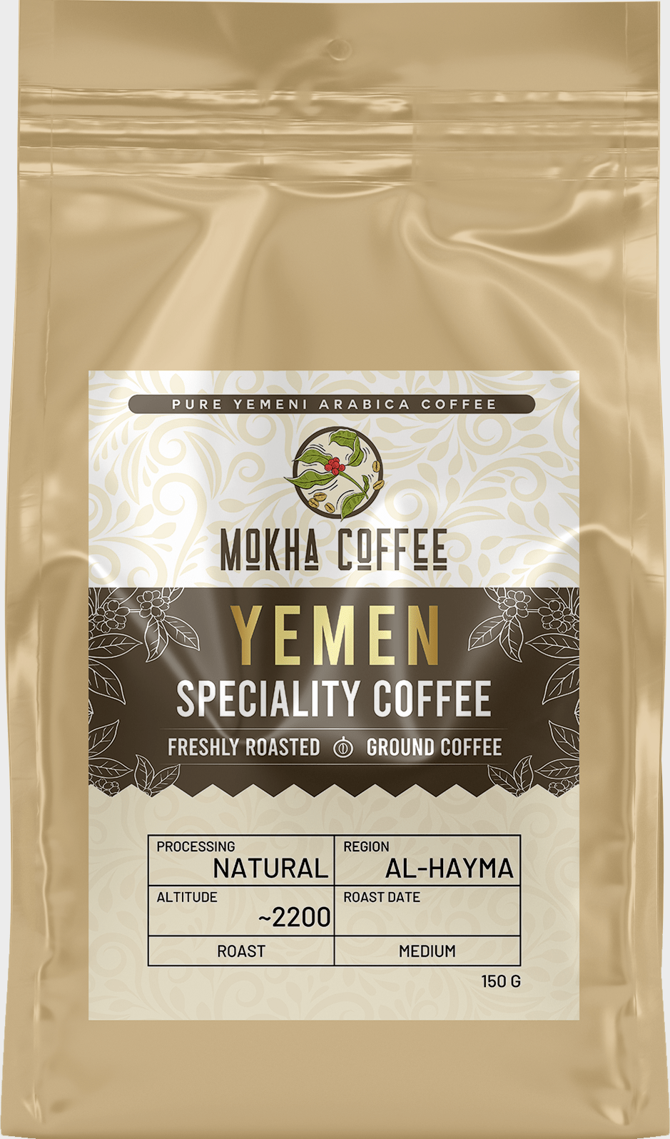 Mokha Coffee Jemen Al-Hayma mletá 150 g - Zbozi.cz
