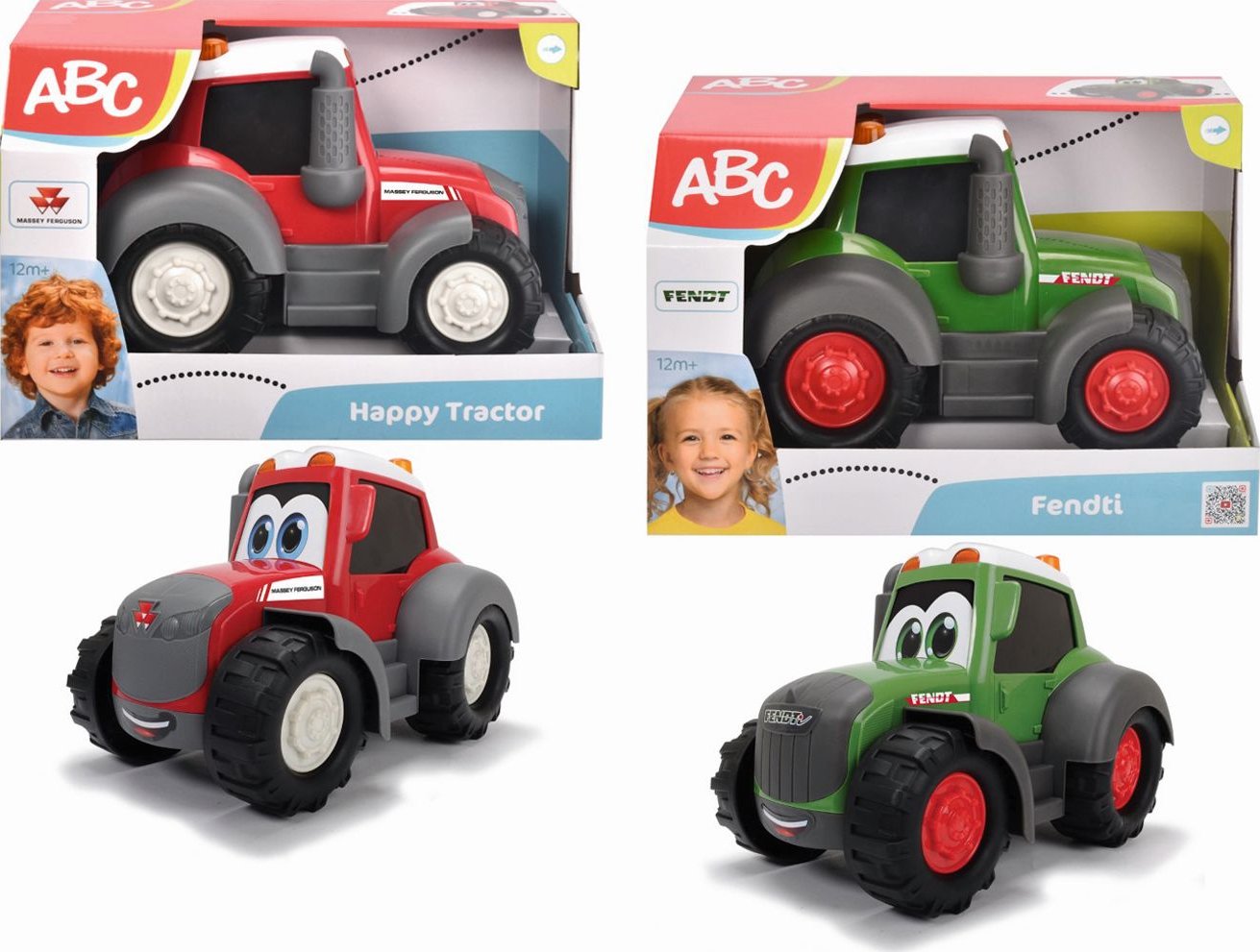 Dickey Toys ABC Happy Tractor 25 cm mix barev - Zbozi.cz