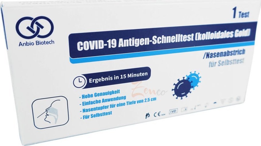 Anbio Biotech Antigenní výtěrový test na COVID-19 1 ks - Zbozi.cz