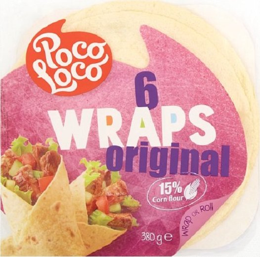 Poco Loco Wraps Original 25 cm 6 ks 380 g - Zbozi.cz