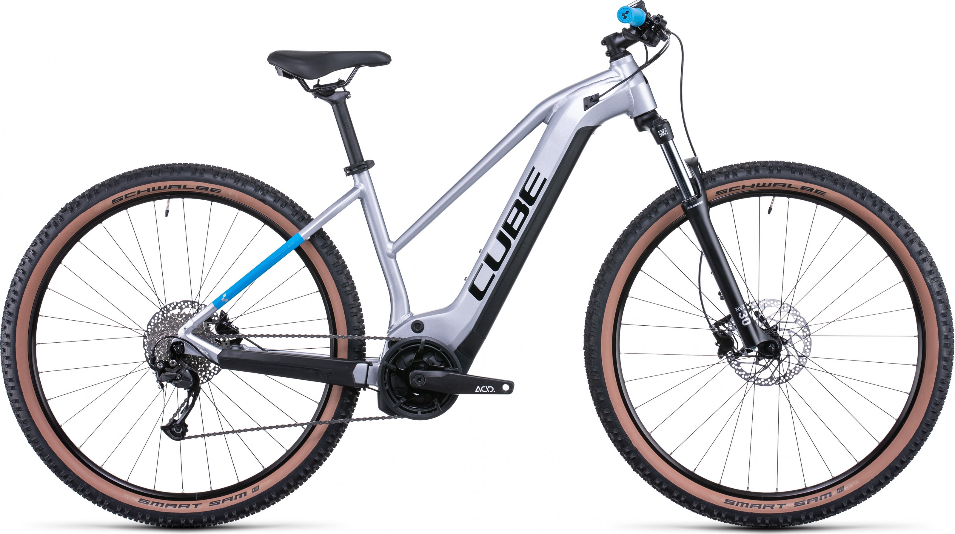 Cube Reaction Hybrid Performance 500 Wh 27,5" Polarsilver'n'blue 2022 ...