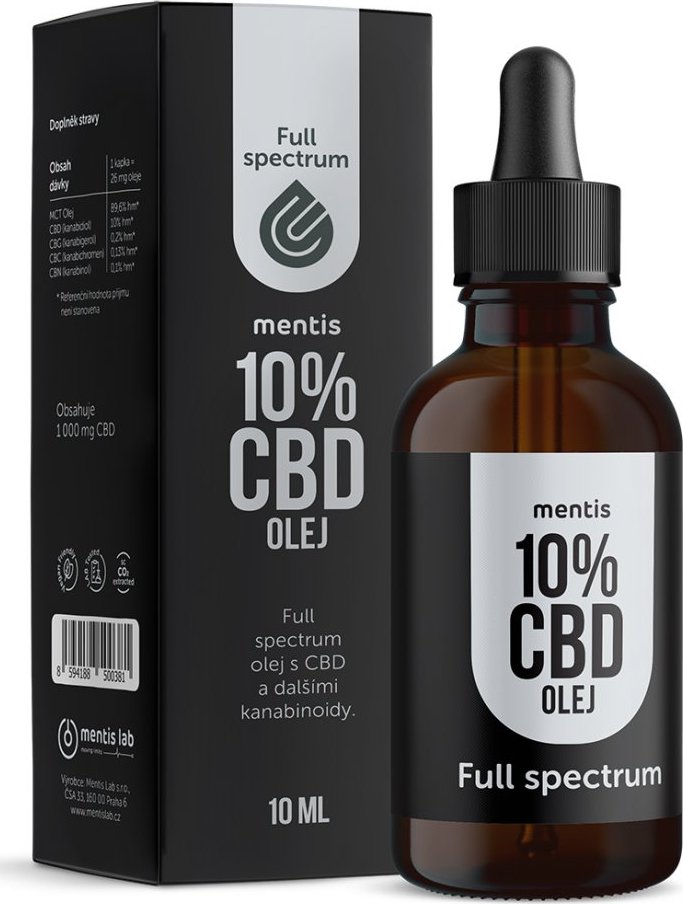 Mentis Lab Full Spectrum 10 % CBD olej 10 ml od 389 Kč - Zbozi.cz