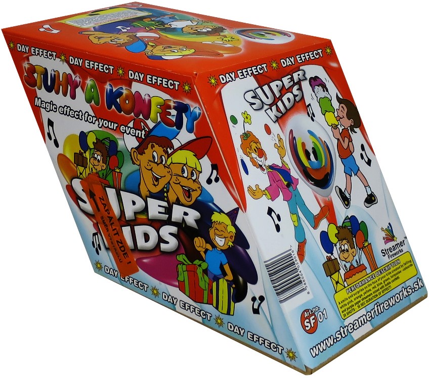 Streamer Fireworks Super Kids konfetový ohňostroj 20 ran od 469 Kč ...