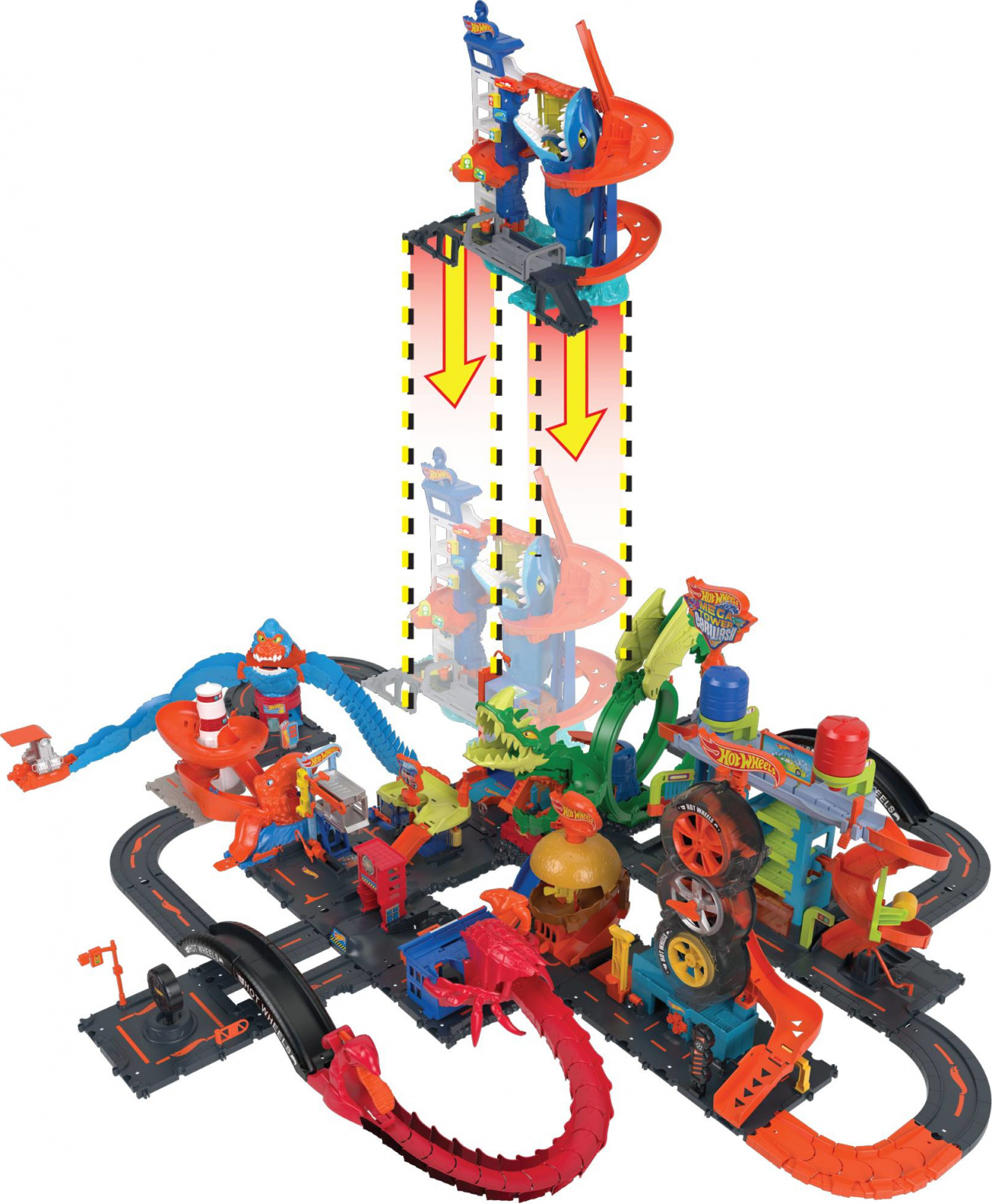 Foto Autodráha Hot Wheels City HDP06 žraločí úder - Zbozi.cz