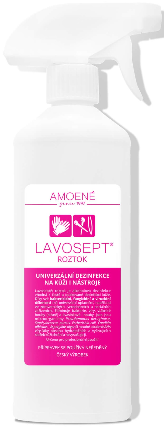 Amoene Lavosept univerzál bez vůně 500 ml od 261 Kč - Zbozi.cz